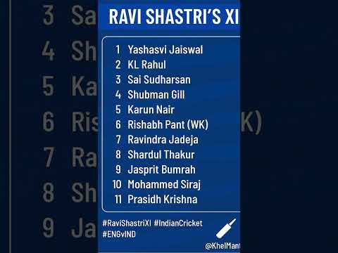 Wasim Jaffer XI vs Ravi Shastri XI โ 1st Test, ENG vs IND