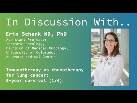 Immunotherapy vs chemotherapy for lung cancer - 5 year survival