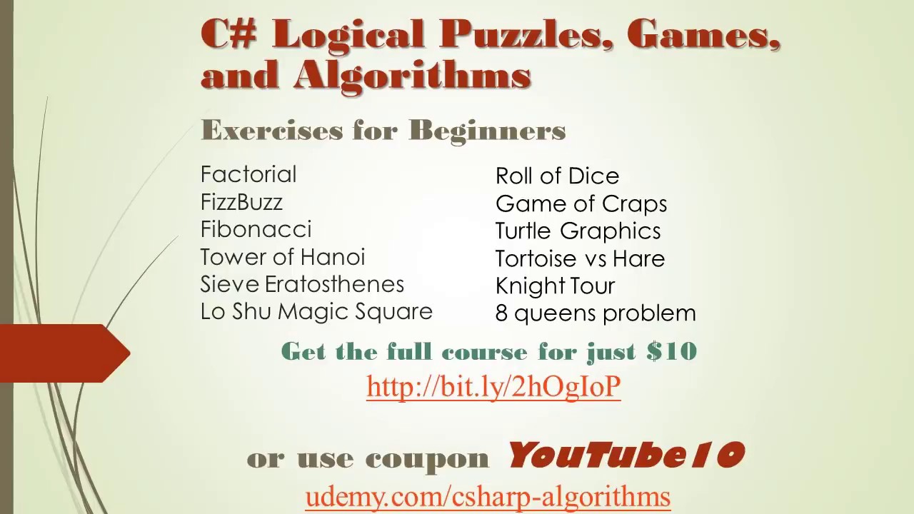 C# Logical Puzzles, Games, and Algorithms: Factorial (using recursion)
