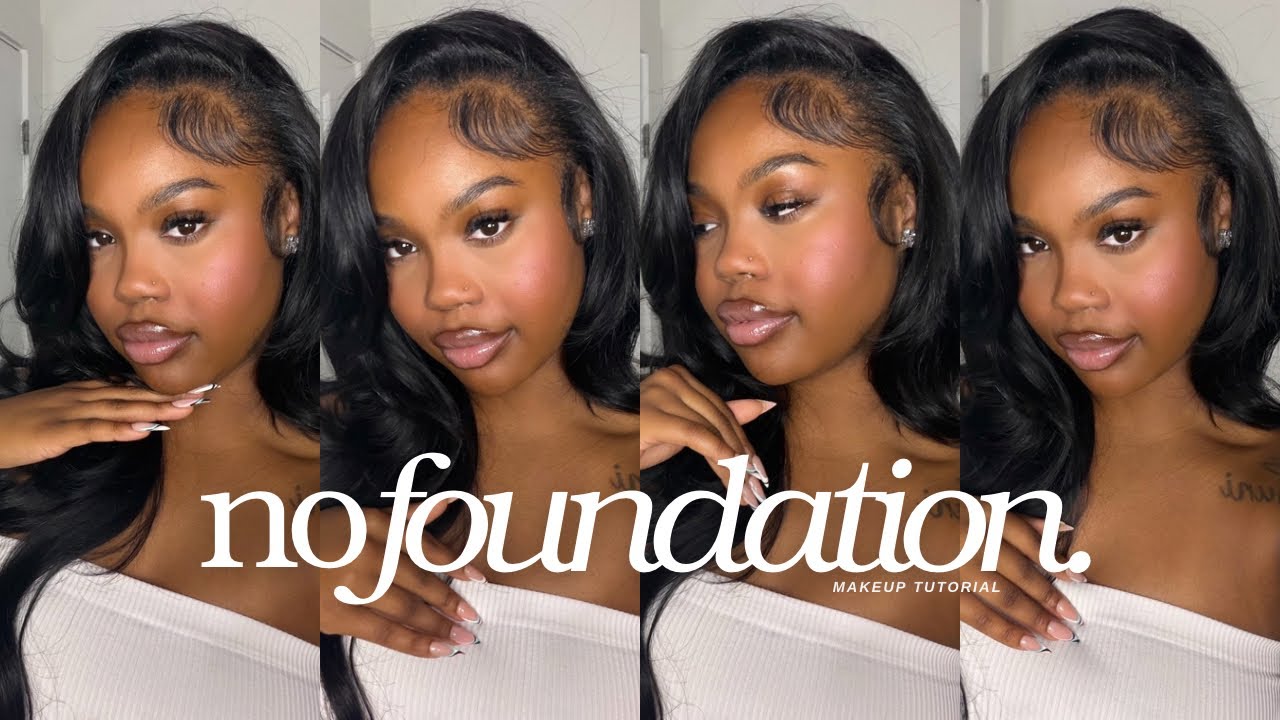 15 minute soft glam makeup tutorial for beginners using no foundation