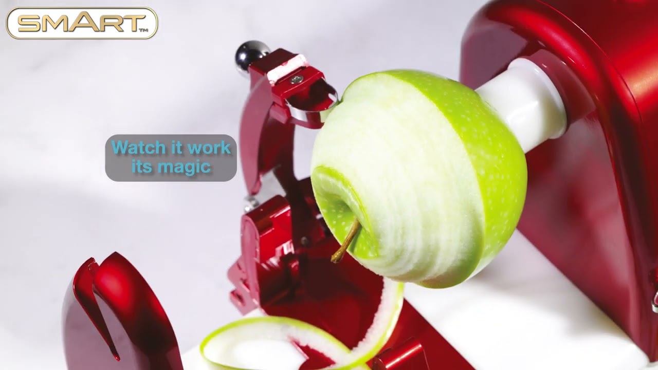 SMART Retro Red Electric Spiral Peeler | Dunelm