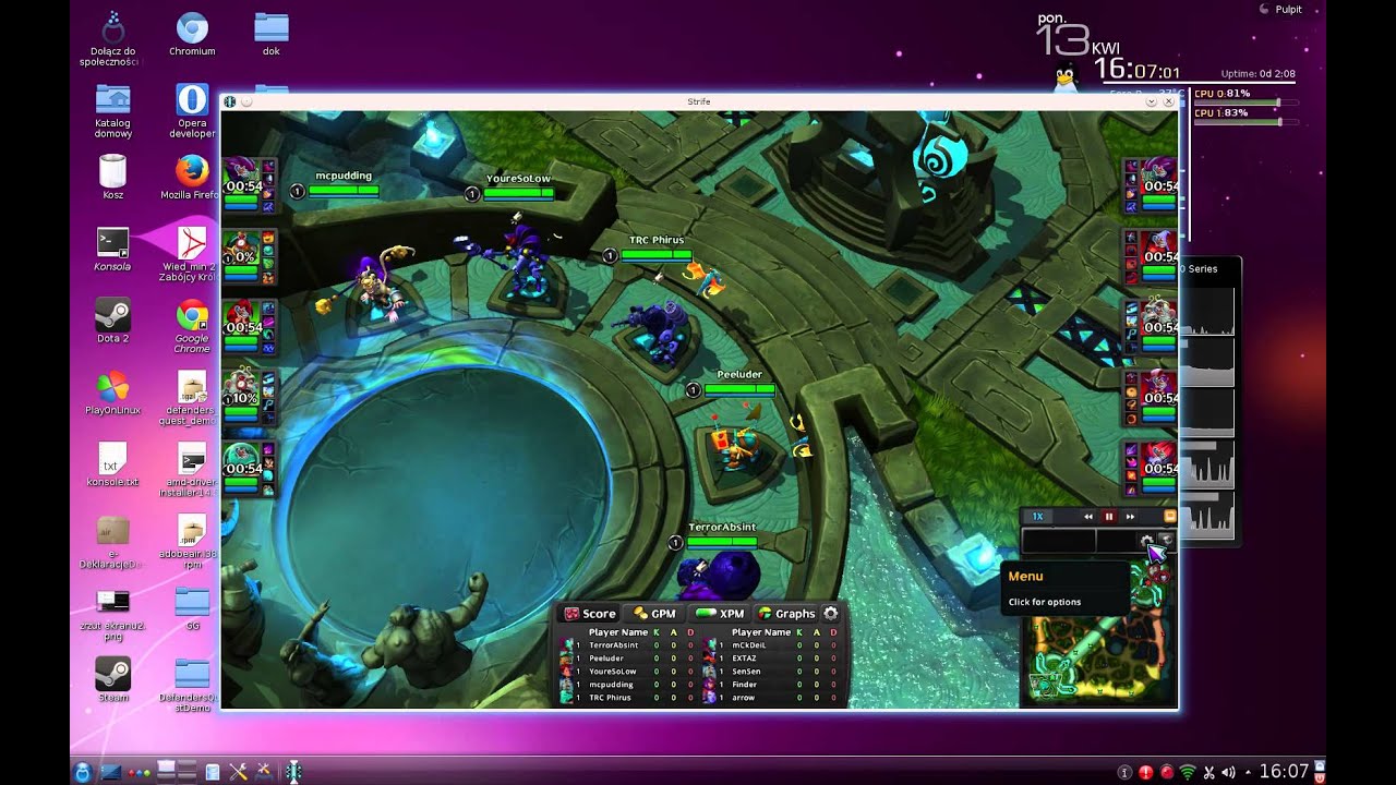 How to watch your past match games and benchmark Strife on Linux, Mac and Windows