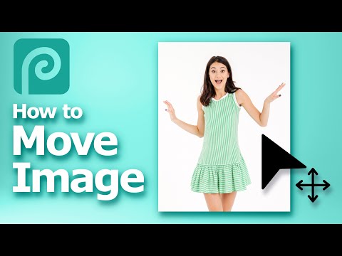 How to move photo in photopea with exact position online