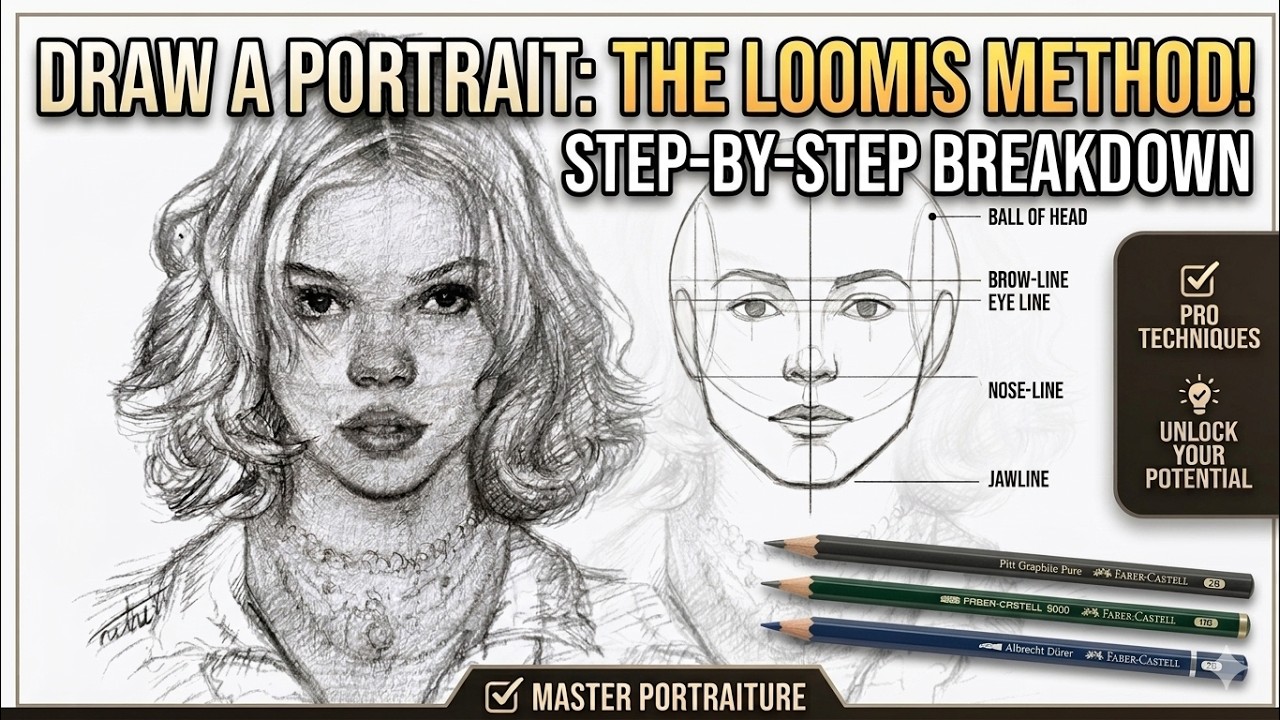 Portrait Drawing Made Easy: My Secret Loomis Technique