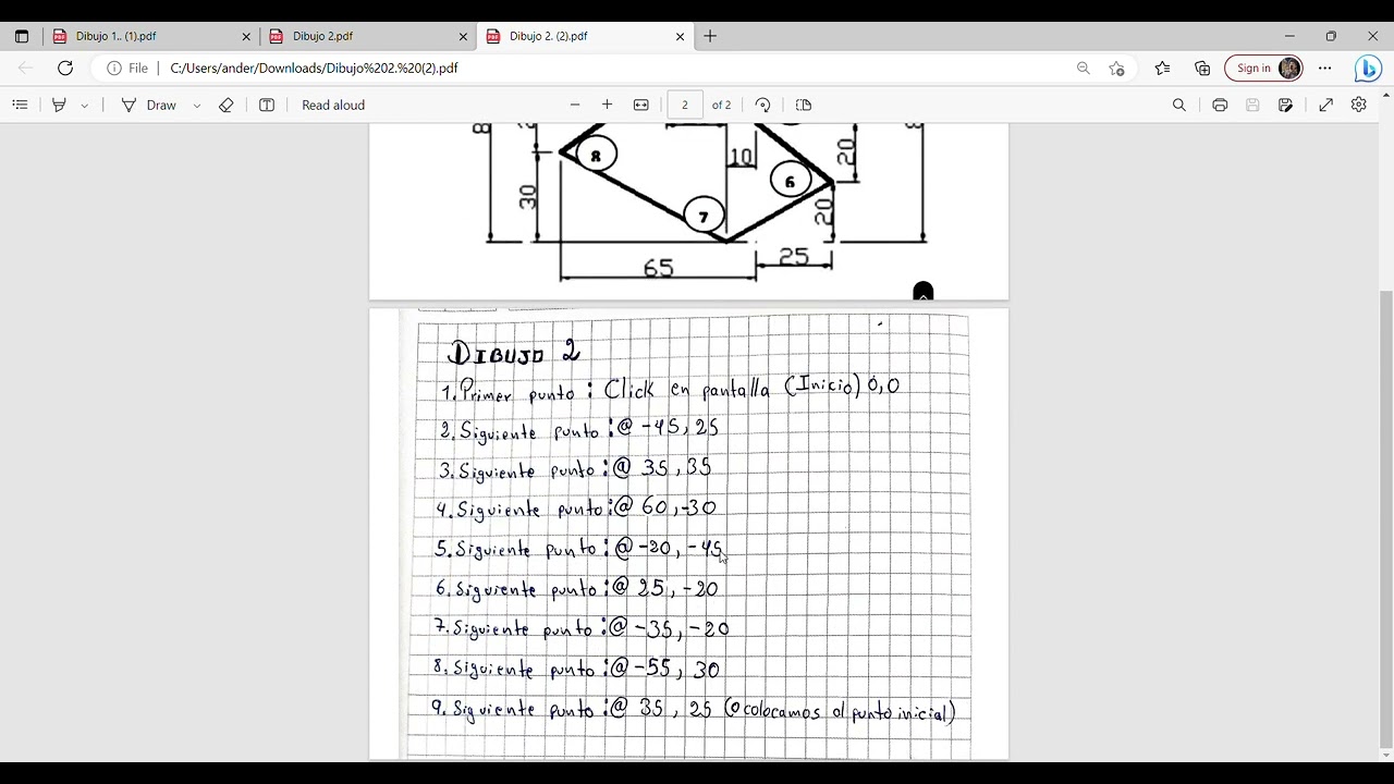 Dibujo 2  2 pdf and 2 more pages   Work   Microsoft​ Edge 2023 04 14 19 23 01