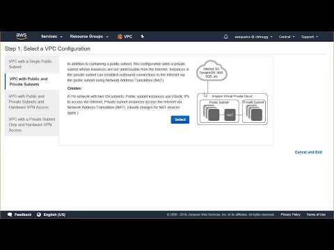 Using the Start VPC Wizard