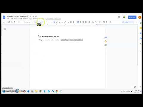 How to use the menu bar and tool bar