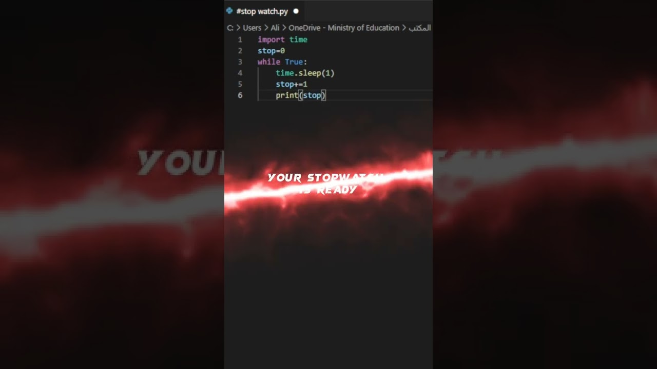 make Python stopwatch