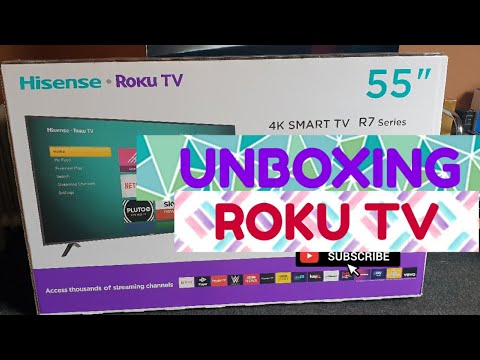 Hisense Roku TV - 55'' LED 4K Smart TV- R7 SERIES R55B7120UK- Unboxing & First impressions