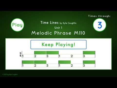 Melody - Quarter Notes And Rests In 3/4 For Band - M110 Time Lines