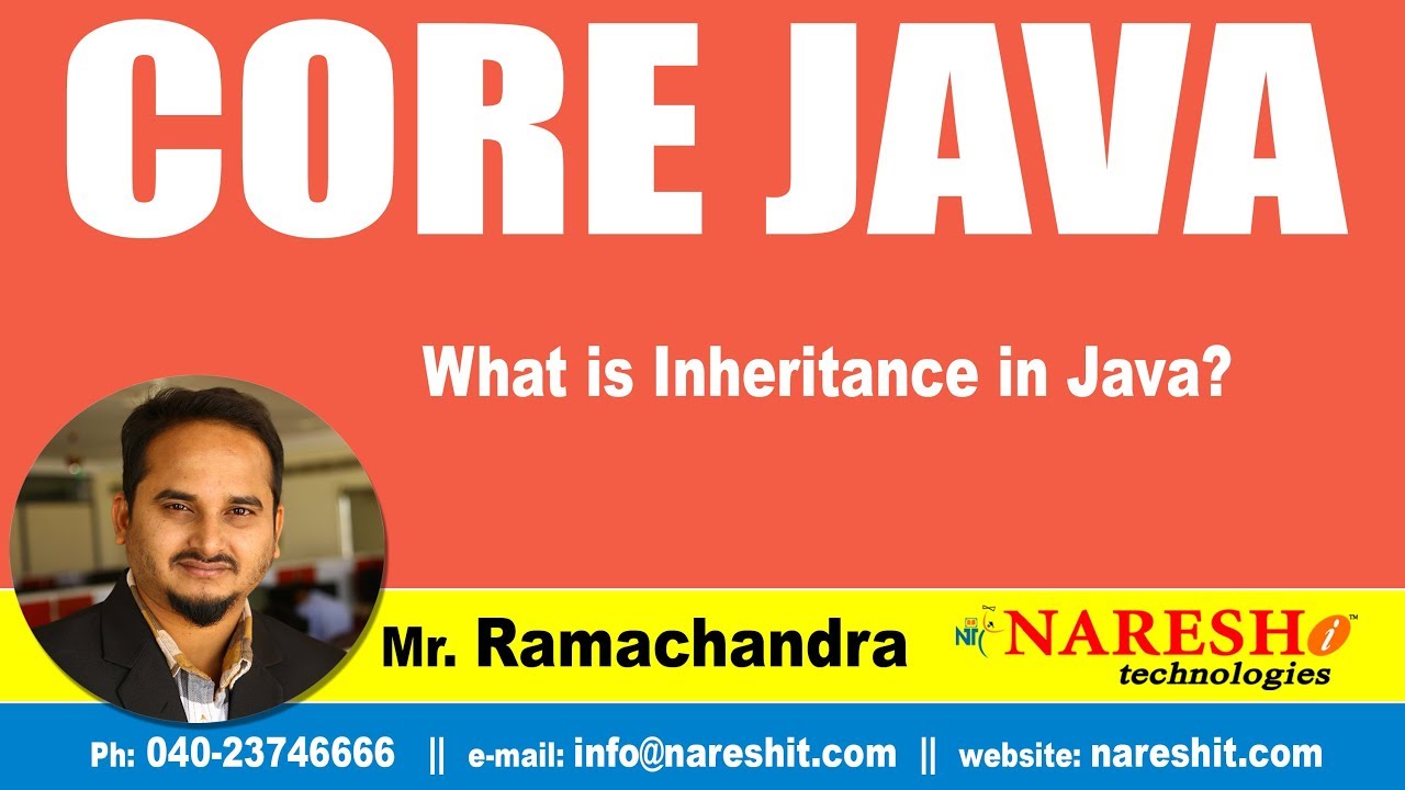 Core Java Tutorial | What is Inheritance in Java? | Mr.Ramachandra