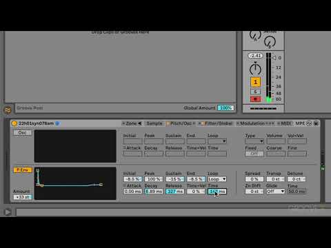 Using the Pitch Envelope in Ableton Live's Sampler