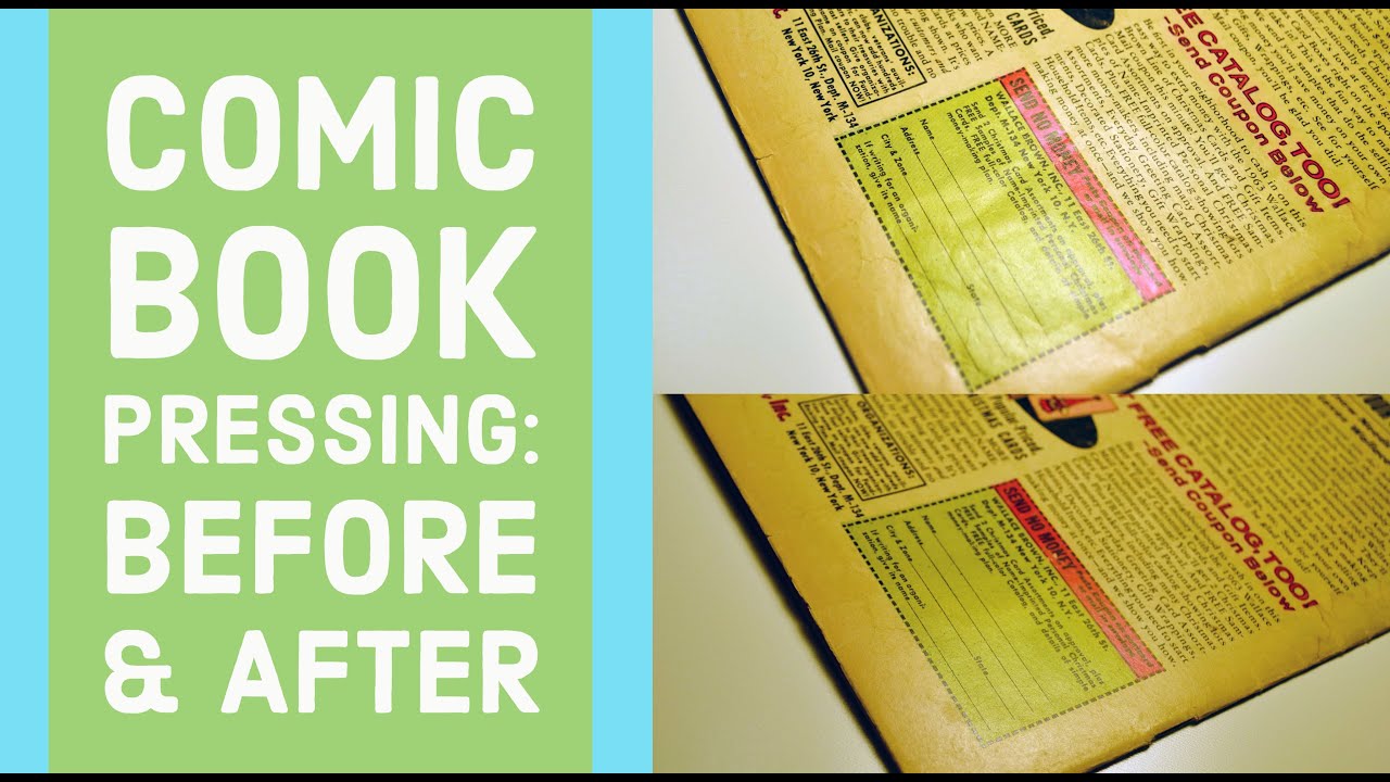Comic Book Pressing: Before and After