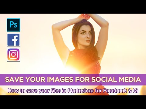How to save your images for Facebook and Instagram || Using Adobe Photoshop to resize your files