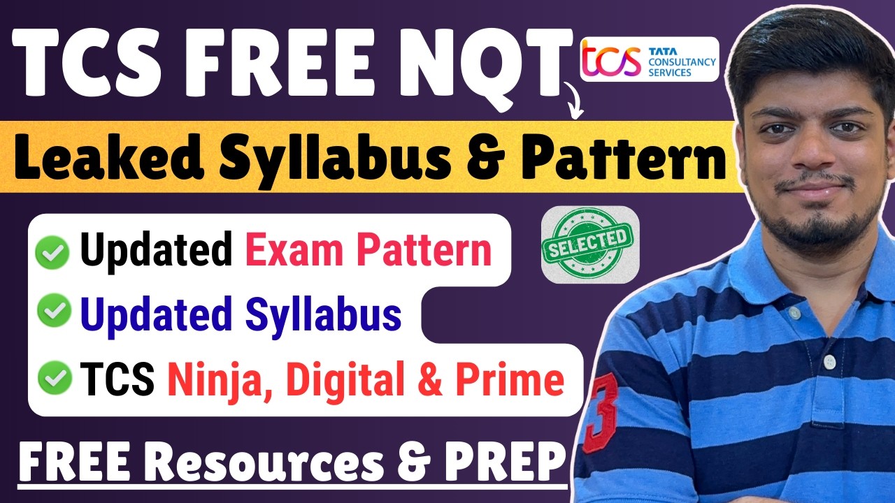 🔥TCS NQT 2026 Updated Exam Pattern & Syllabus | FREE PDF Materials/Prep | Crack TCS in 1st Attempt✅