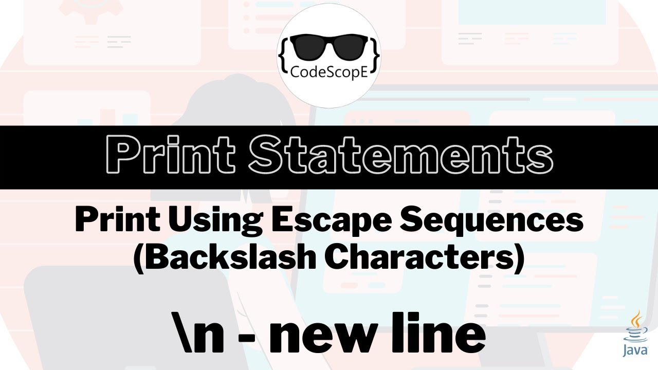 How to print using Escape Sequences(\n) | Java | Print Statements | Question 4
