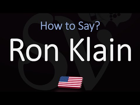 How to Pronounce Ron Klain? (CORRECTLY)