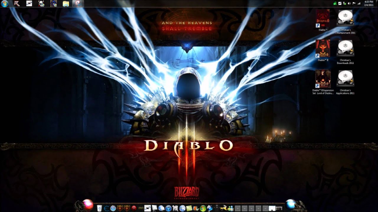 Diablo 3 desktop theme
