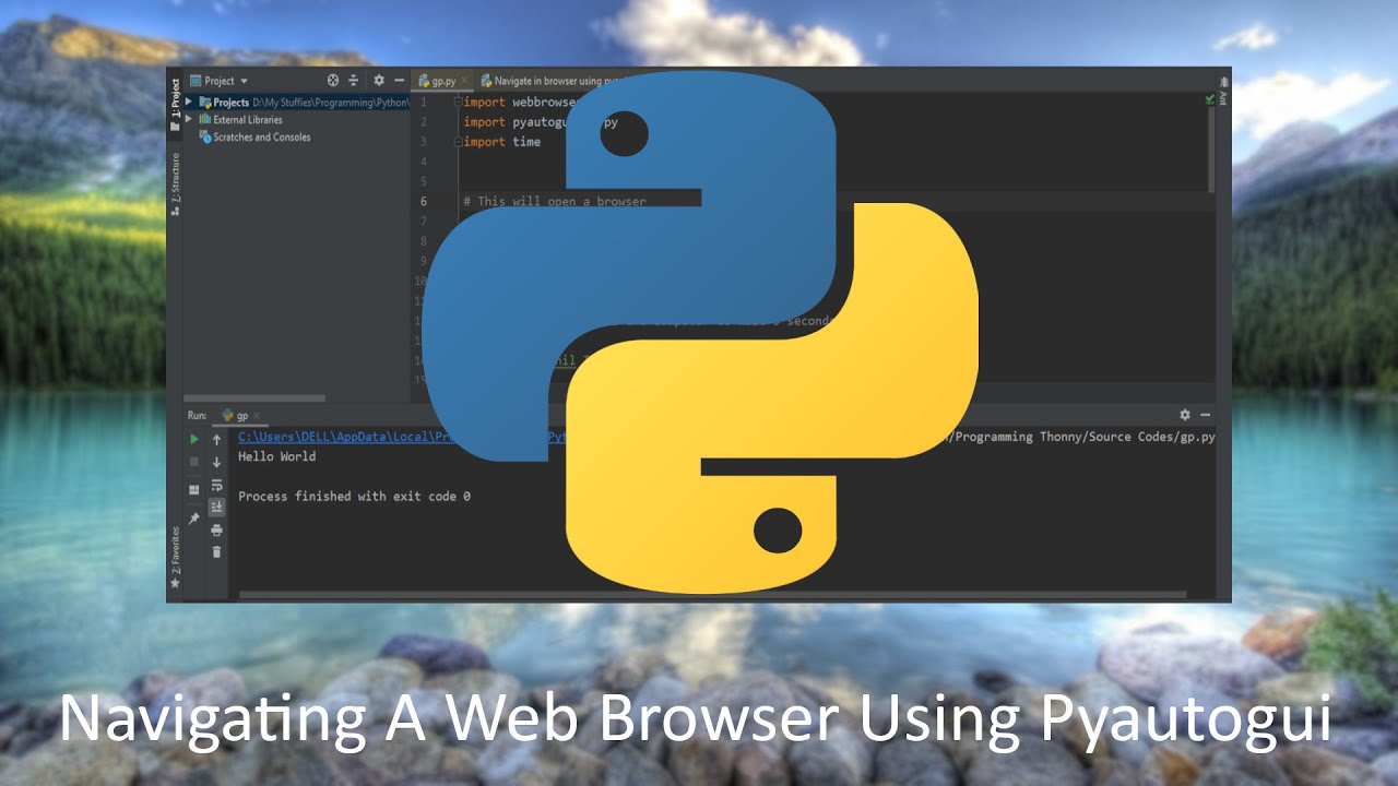 How To Navigate A Web Browser By Using Pyautogui In Python