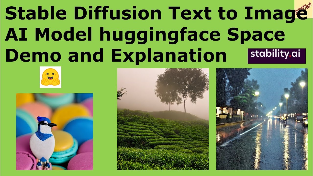 Stable Diffusion  Huggingface Space Demo and Explanation #AI