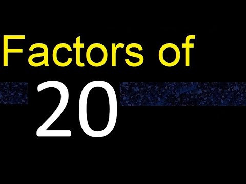 factors of 20 , how to find factors of an integer, dividers of . quick method trick fast