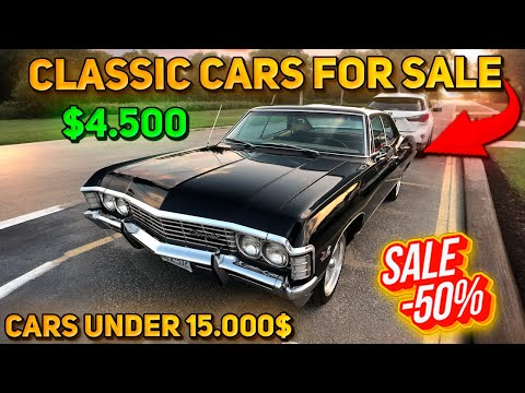 20 Flawless Classic Cars Under $15,000 Available on Craigslist Marketplace! Cheap Classic Cars!