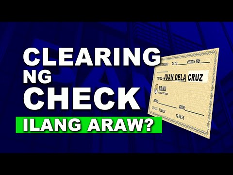 CLEARING NG ON-US AT OFF-US CHECK, ILANG ARAW? | RAM FRONDOZA