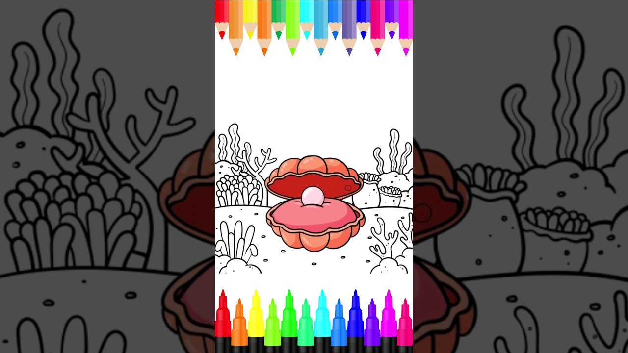 Pearl Shell Coloring Book Adventure for Kids and Toddlers: Adding Color to a Precious Pearl!