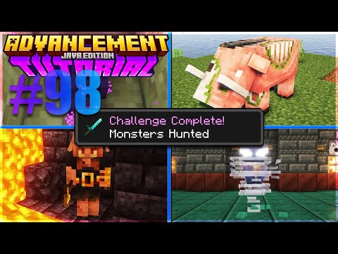 [1.21+ Tutorial] "Monsters Hunted"  EASY ADVENTURE ADVANCEMENT | Advancement Tutorial #98
