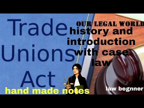 The Trade Union Act, 1926 | Labour Law | law begnner