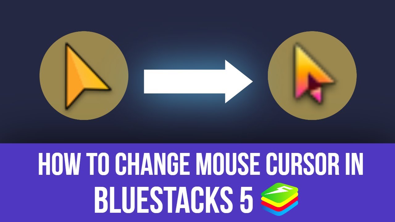 How to change Mouse cursor in Bluestacks 5 | 100% Working...