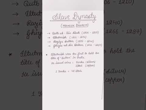 Slave dynasty | #rulers #shorts