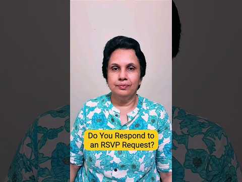 Do you respond to a RSVP Request? #rsvp #etiquette