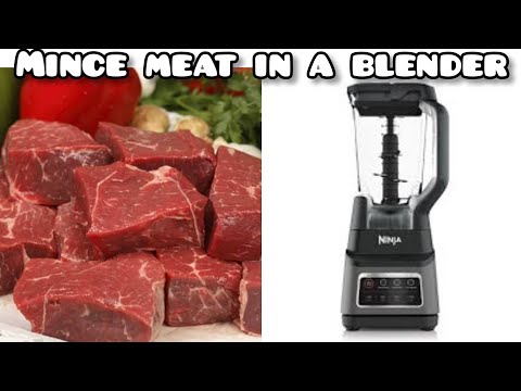 How to mince meat or grind meat using a blender without damaging the blender | Easiest way #mfalh