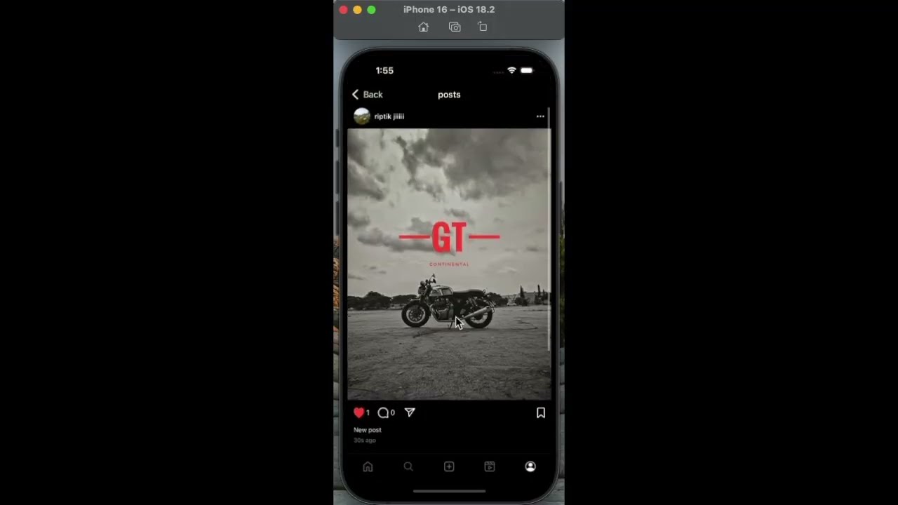 Fullstack Instagram clone with mongoDB nodejs express swiftui with source code