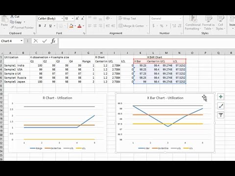 Simple Way to Create XBAR R Chart in Excel. When? Why to Use? Explained