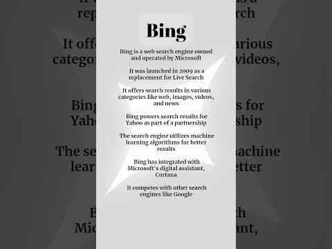 What is Bing | Basic knowledge of the Bing #computerknowledge