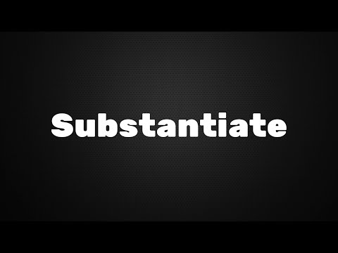 How to Pronounce Substantiate Correctly