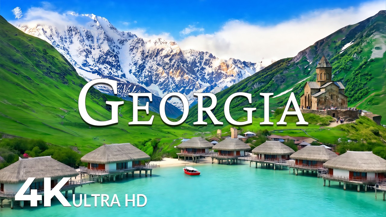 FLYING OVER GEORGIA (4K UHD) – Soothing Music Along With Beautiful Nature Video - 4K Video ULTRA HD