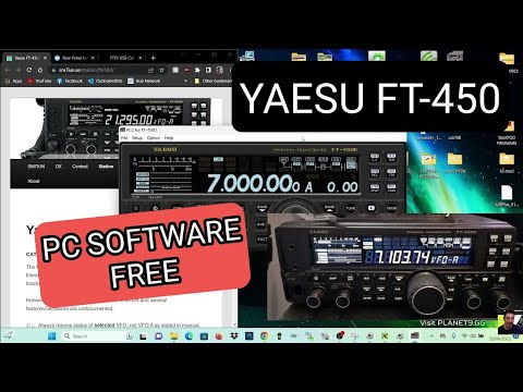YAESU FT450 - FREE PC-CONTROL SOFTWARE INSTALL / TEST & DOWNLOAD LINKS