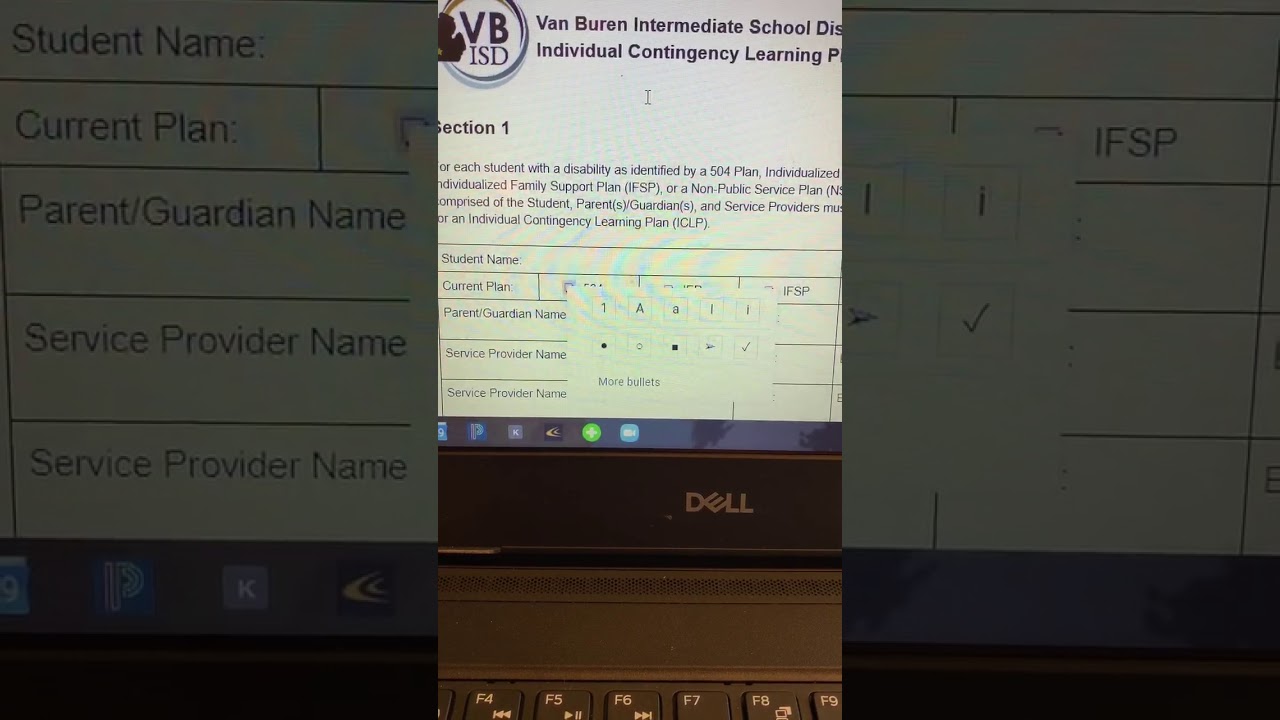 VBISD ICLP Individual Checkboxes Help Video