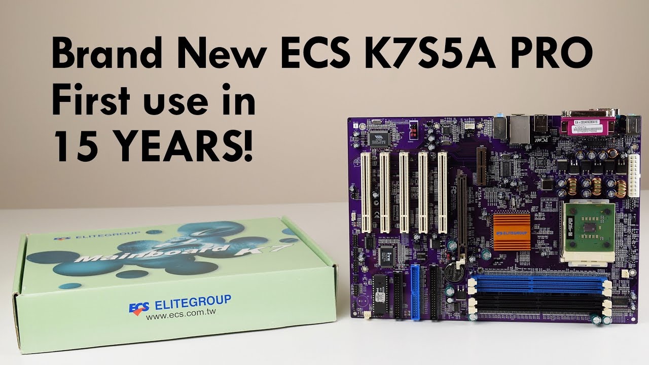 ECS Elitegroup K7S5A Pro Socket A Motherboard Review - First Boot in 15 years