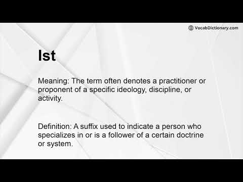 Ist Meaning