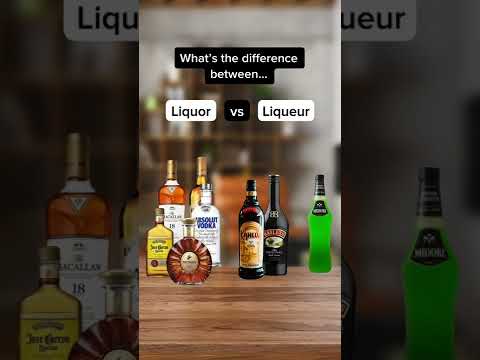 What's the difference between "Liquor" and "Liqueur"? #shorts