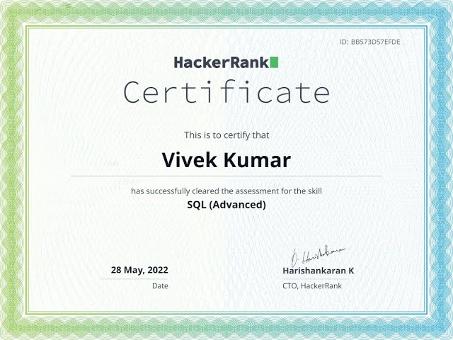 Mastering SQL Advanced Certification on HackerRank: A Step-by-Step Guide | Galaxy.ai