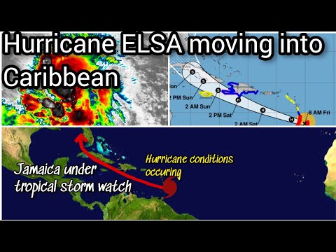 Hurricane ELSA moving over Lesser Antilles β’ to approach Jamaica this weekend, T.S watch in effect