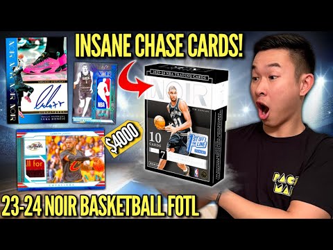 ONE OF THE CRAZIEST SETS EVER (BOOM)! 😱🔥 2023-24 Panini Noir Basketball FOTL Hobby Box Review