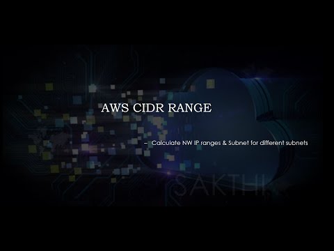 VPC CIDR - Divide the CIDR Ranges between different Subnets