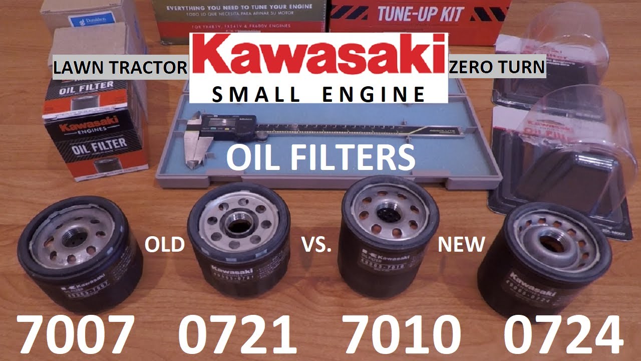 Kawasaki Oil Filters Up Close - New Design vs Old Design