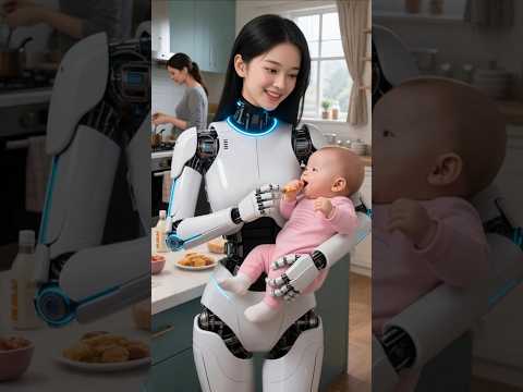Buy a beautiful robot to take care of the baby. #robot